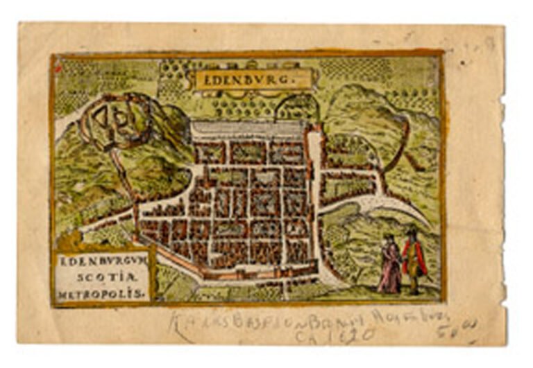 1620 City Map of Edinburgh - The Cartographic Institute
